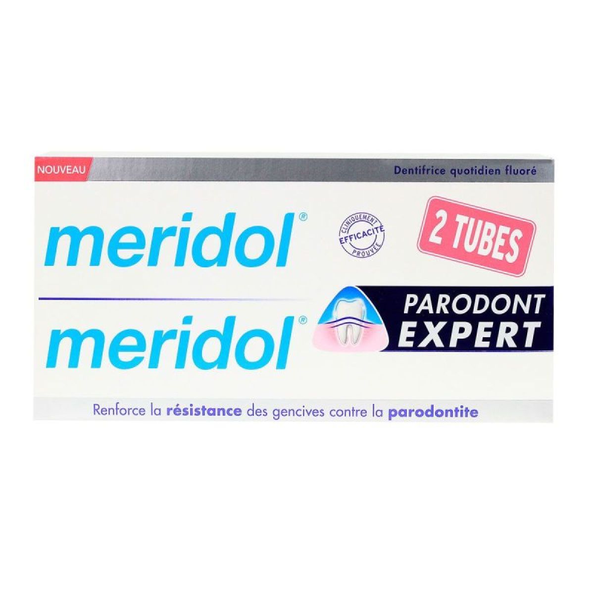 Meridol Dentifrice Parodont Expert 75ml x2 - Lot Double pour Gencives ...