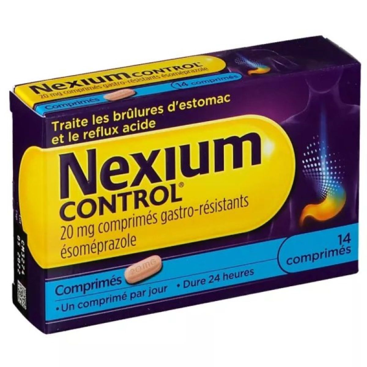 Nexium Control 20mg - Soulagement des Reflux Acides et Brûlures d'Estomac