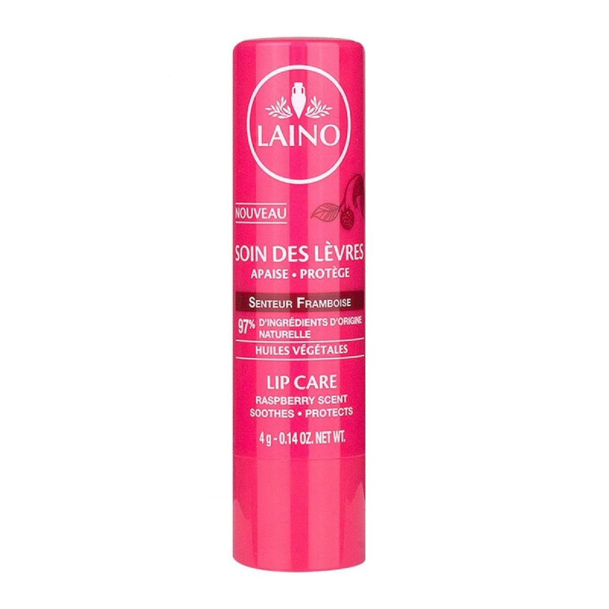 Laino Stick Lèvres Framboise 4g - Soin Nourrissant et Protecteur