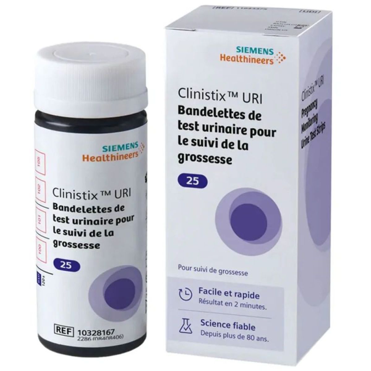 Uritest - Bandelettes de Test Urinaire pour Protéines, Boîte de 25