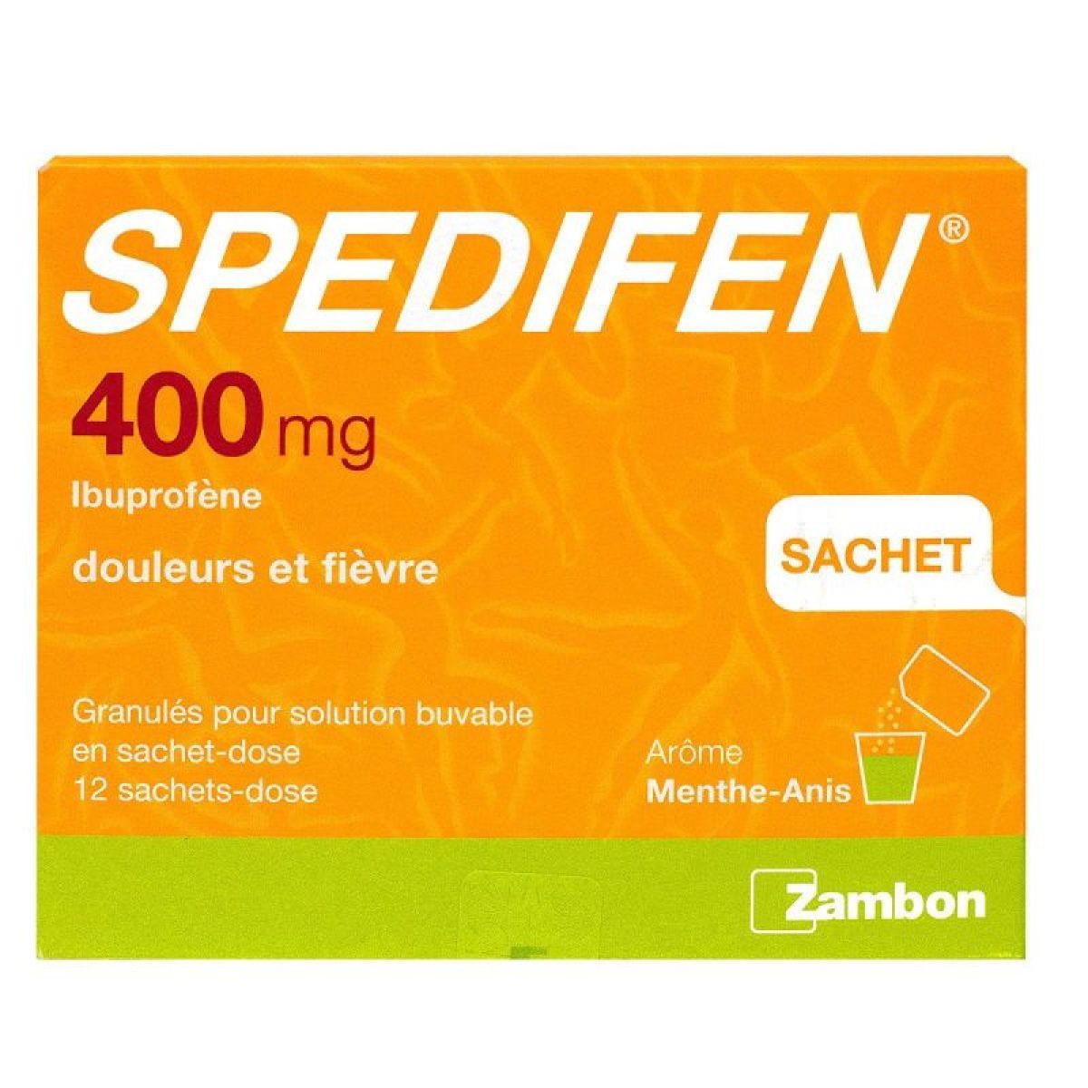Spedifen 400 mg x12 Sachets - Douleurs et inflammations