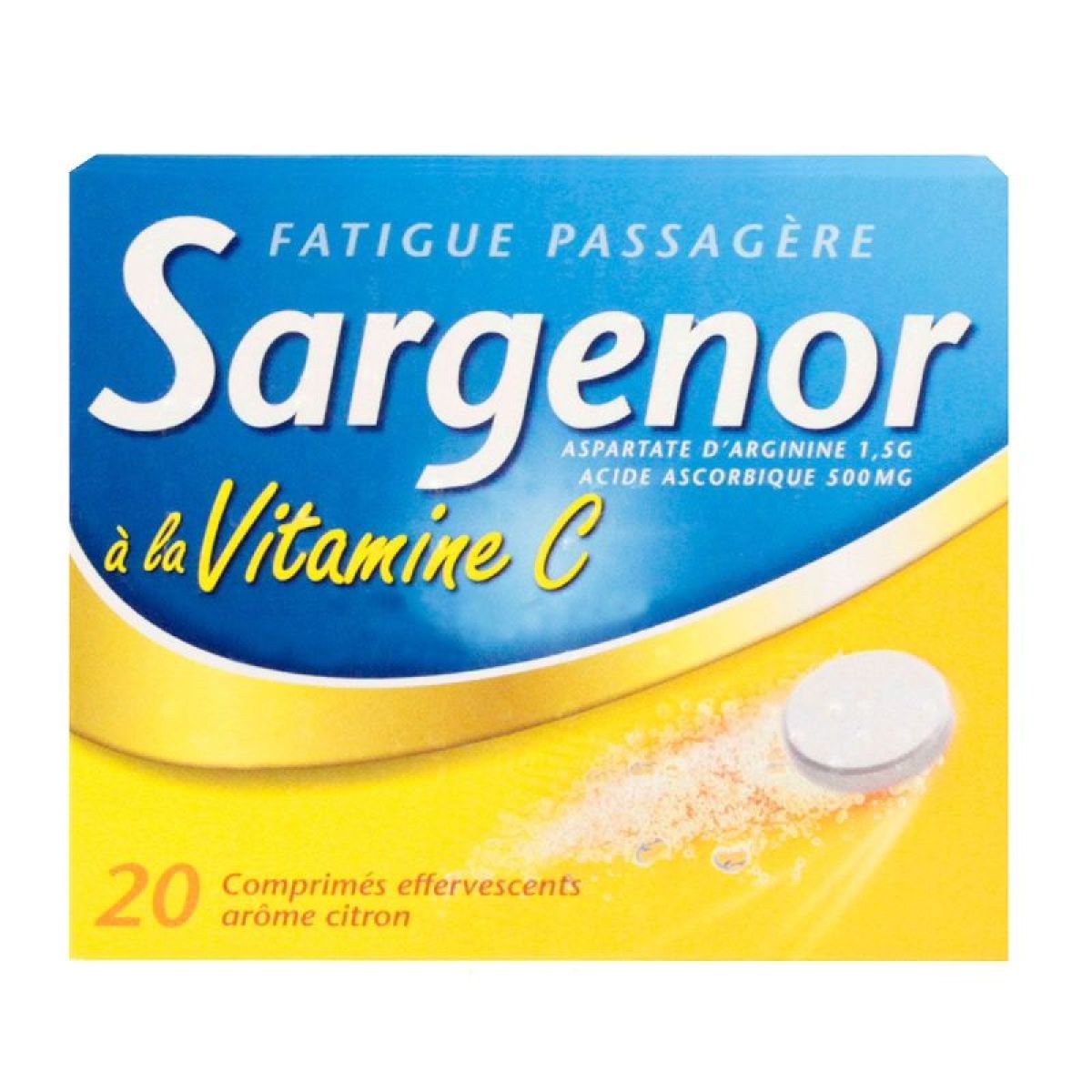 Sargenor Vitamine C Comprimés Effervescents x20 - Énergie et immunité