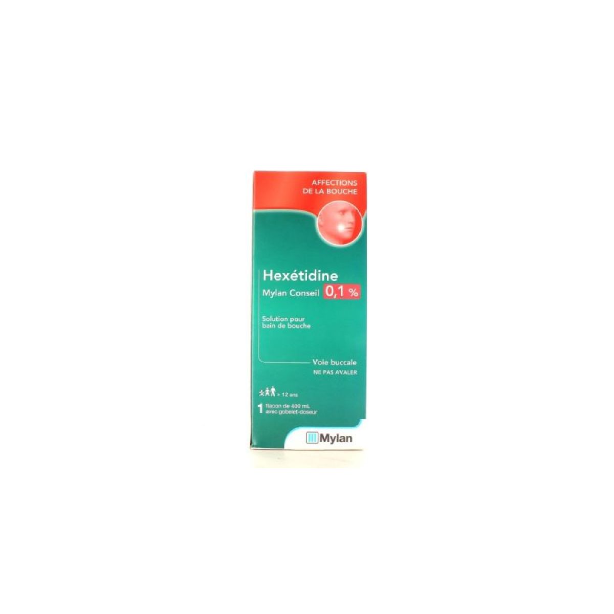 Hexetidine 0,1% Flacon 400ml - Soin des Infections Buccales