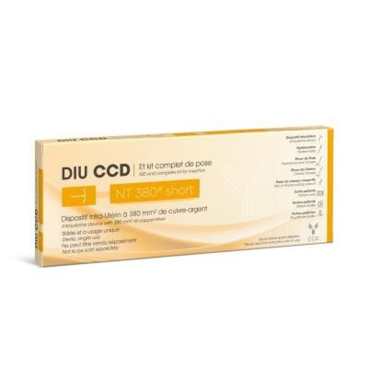 CCD NT 380 Short DIU - Dispositif Intra-Utérin avec Kit de Pose