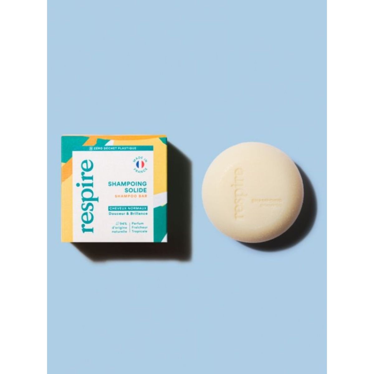 Respire Shampooing Solide 75g - Fraîcheur Tropicale