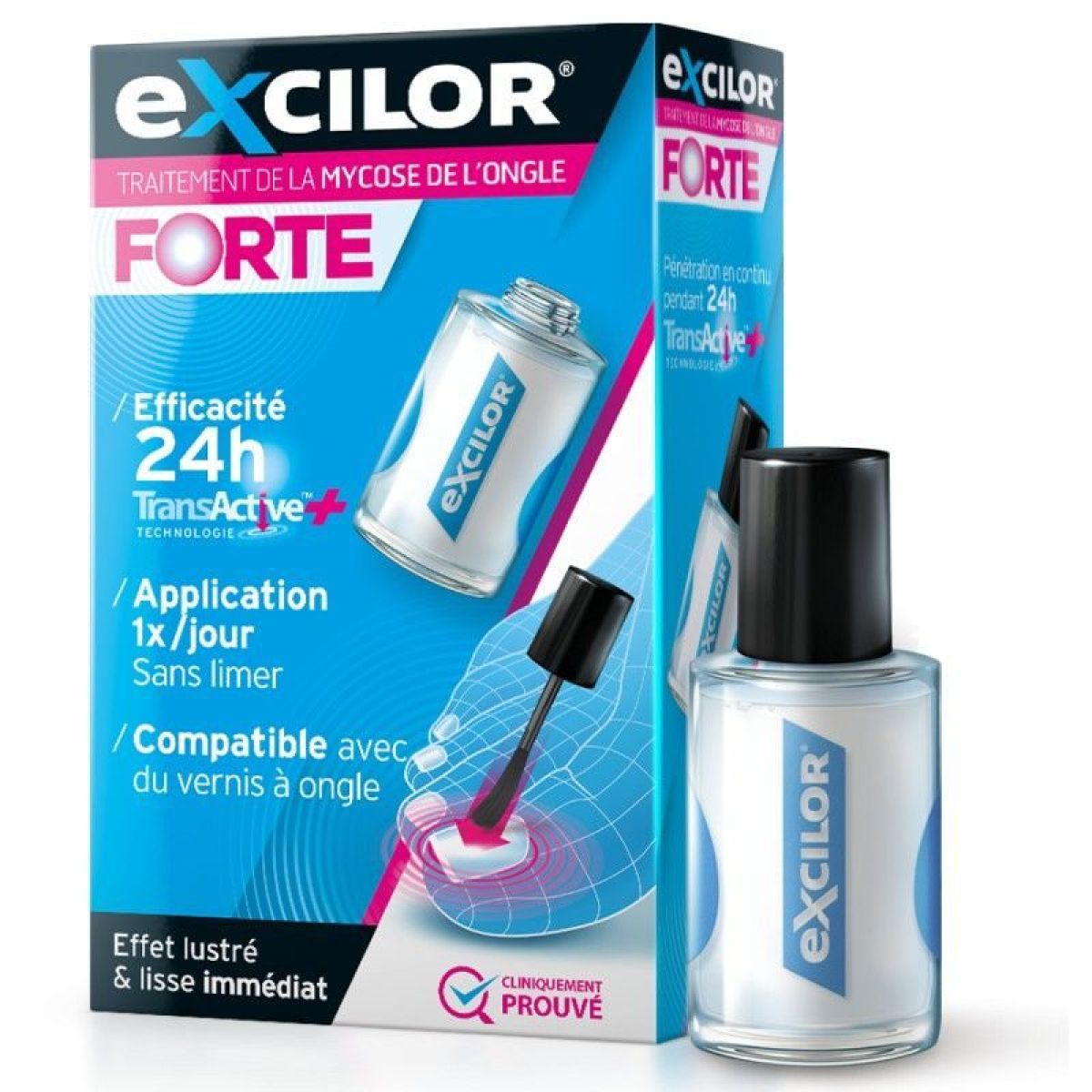 Excilor Forte Ongles 30Ml - Traitement Mycose Ongles