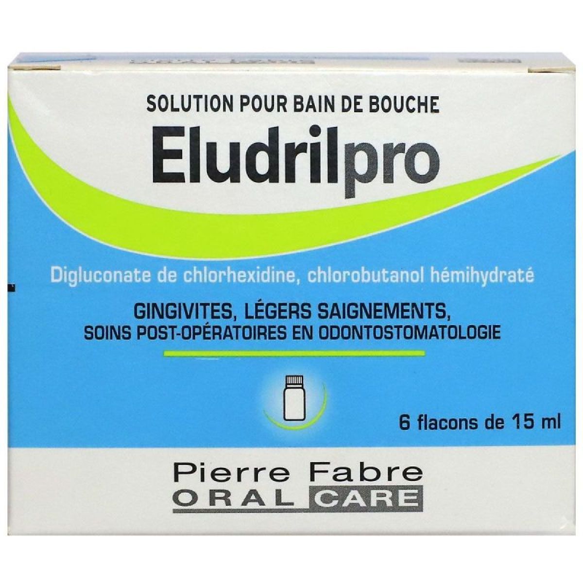 Eludril Pro Bain de Bouche x6 : solution antiseptique pour la bouche