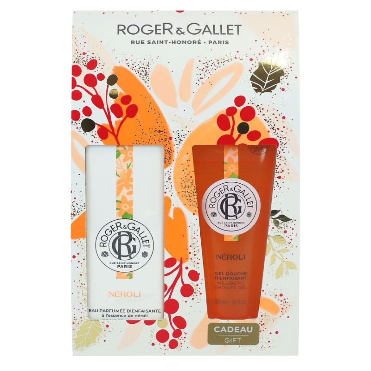 Roger & Gallet Coffret Néroli 2022 - Eau de Cologne et soin hydratant