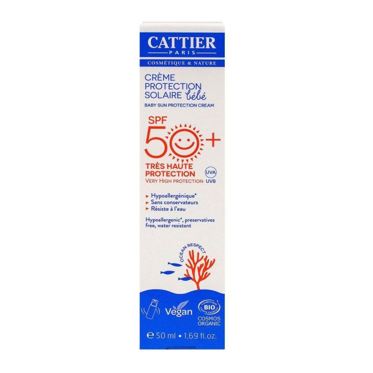 Crème Solaire Bébé Cattier - Protection SPF Bio