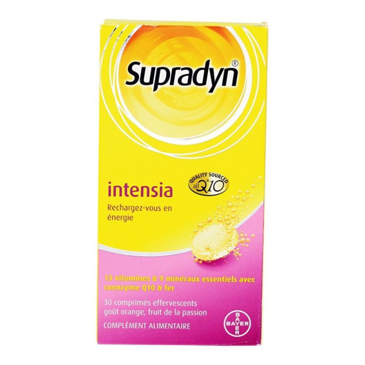 Supradyn Intensia 30 Comprimés Effervescents - Boost Énergie