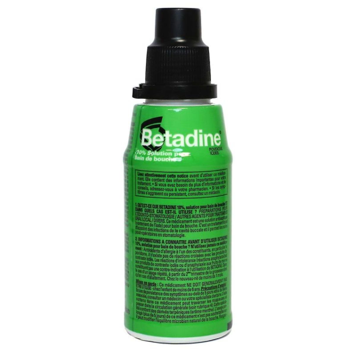 Bétadine Bain de Bouche Antiseptique 125ml - Infections Buccales