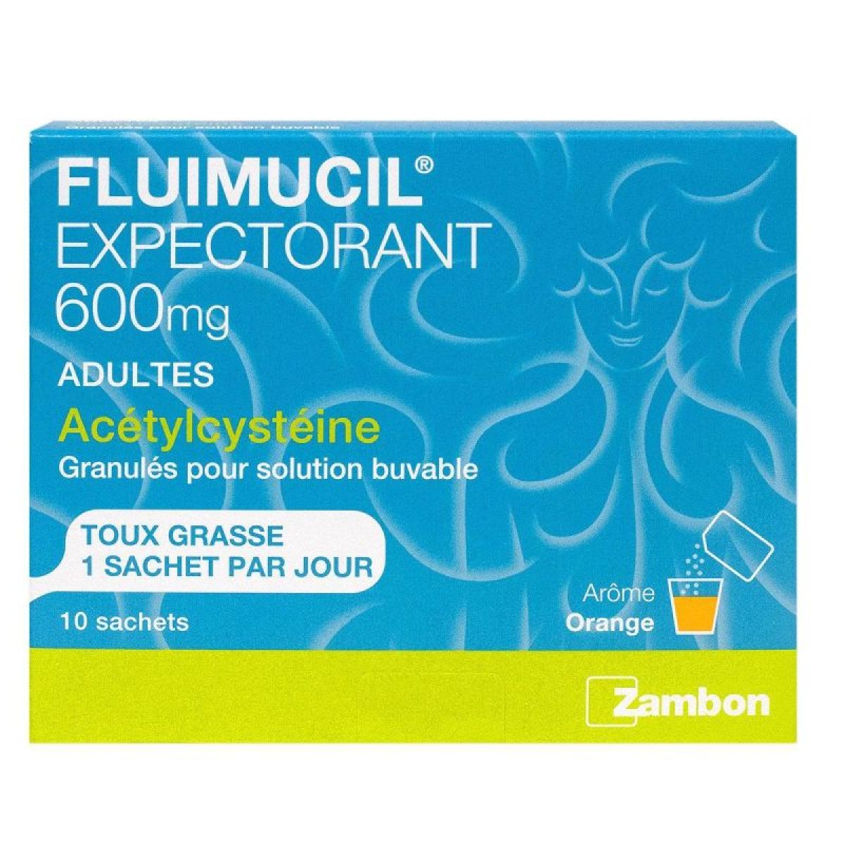 Fluimucil Acétyl 600mg : traitement des affections respiratoires