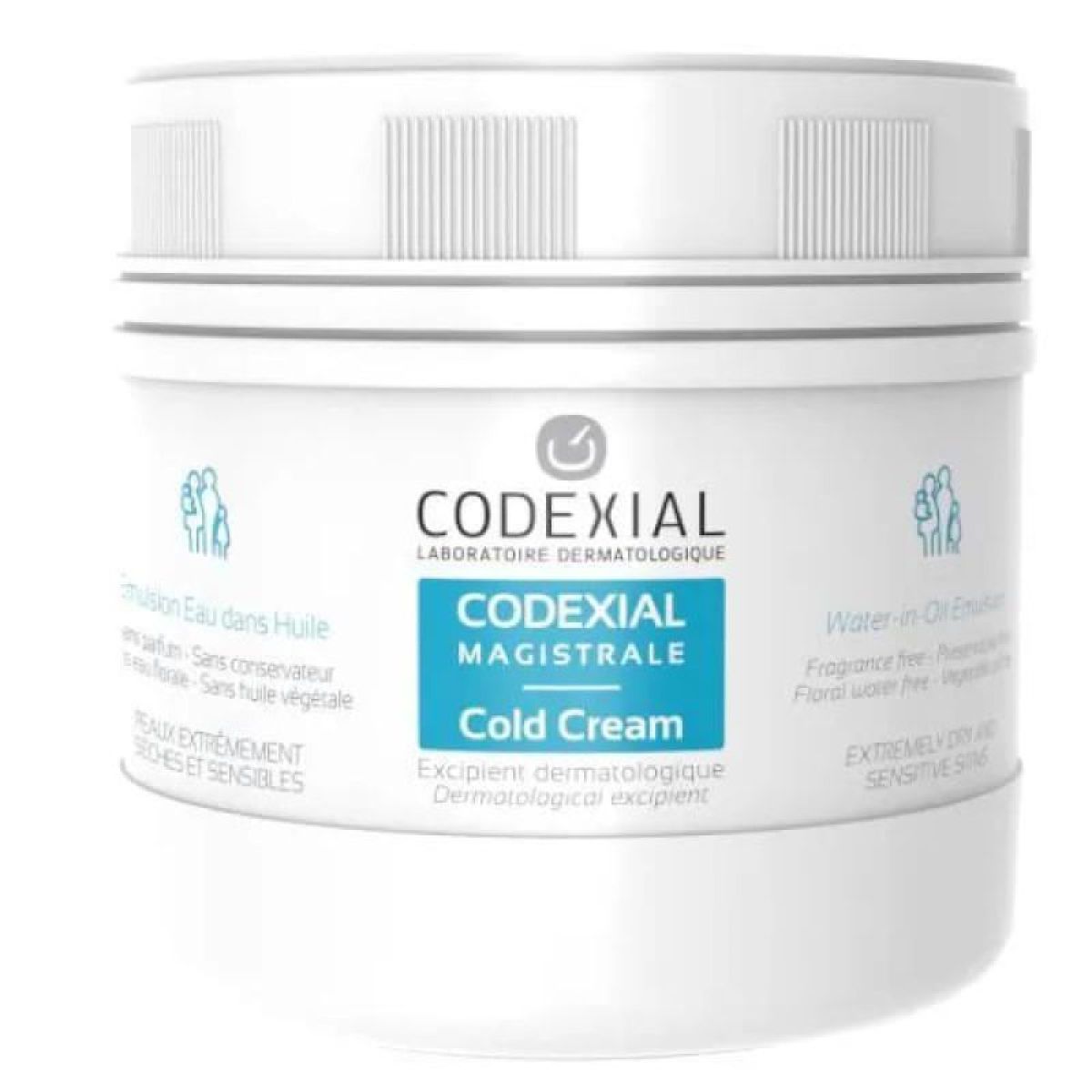 Codexial Cold Cream Neutre 500ml - Soin Nourrissant pour Peaux Sèches