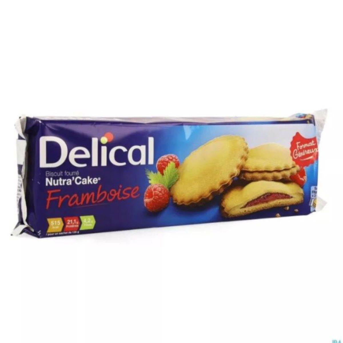 Delical Nutra'Cake - Gâteau HP-HC Framboise 405g