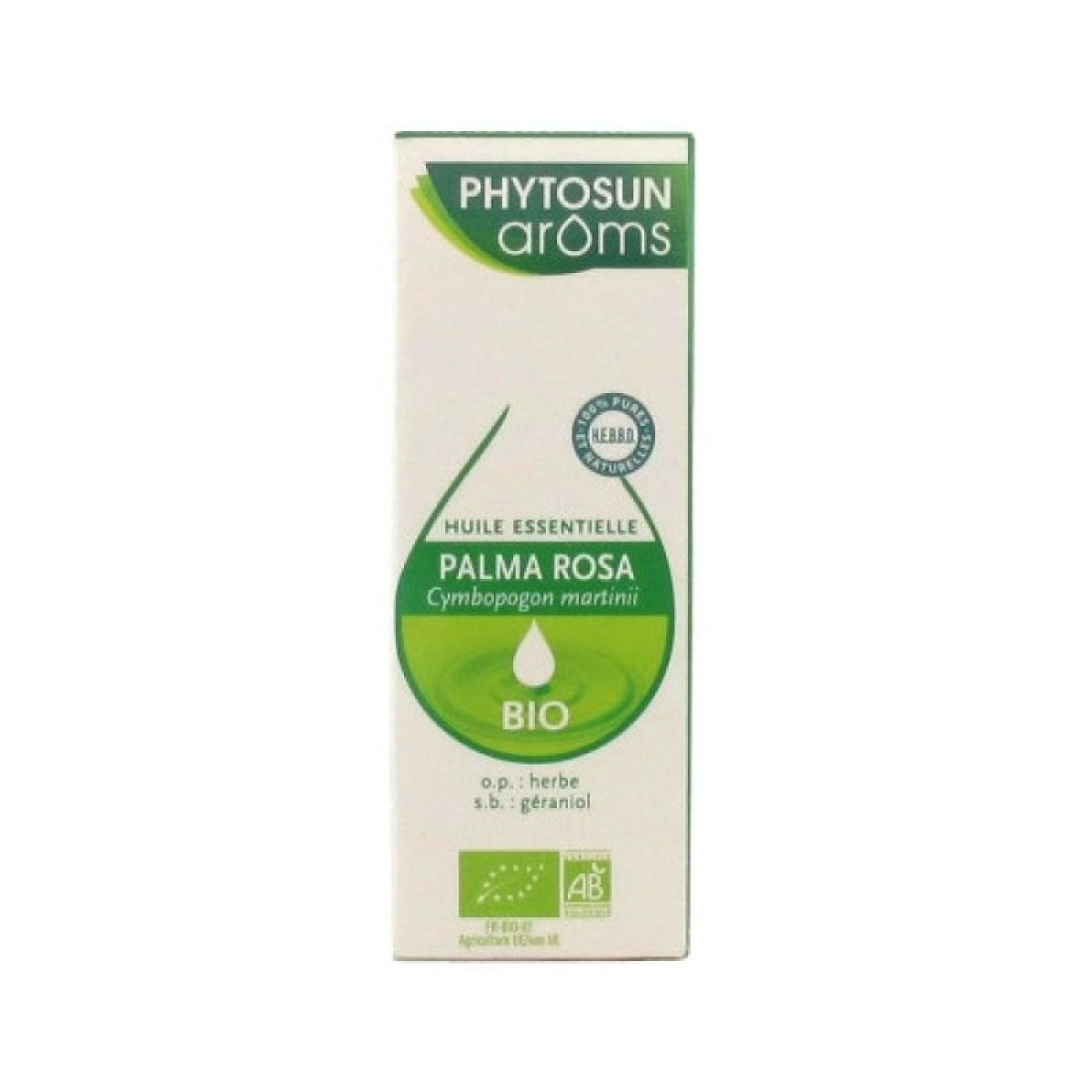 Phytosunarom Palma Rosa Bio 10ml - Huile Régénérante et Hydratante