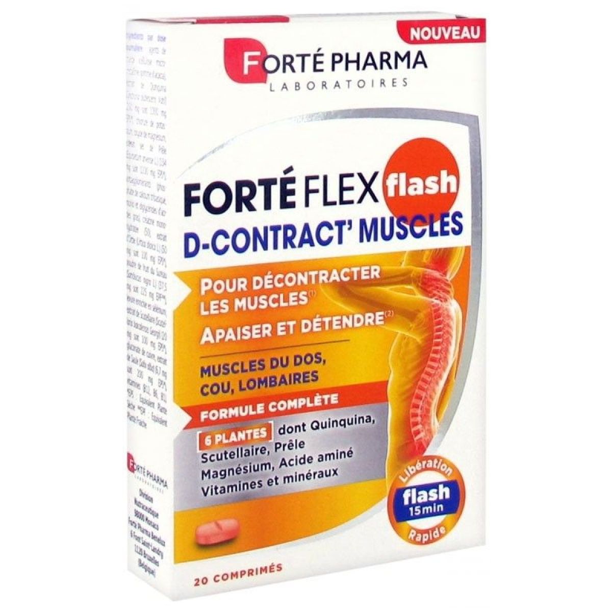 Forte Flex Flash - Comprimés Décontractants - Boîte de 20