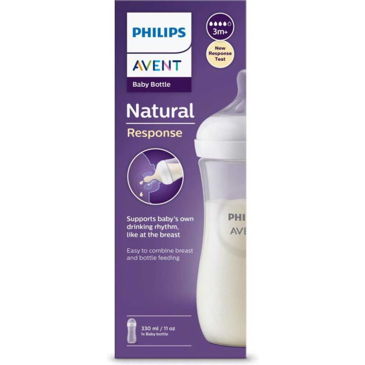 Avent Biberon Natural Response 330ml : Pour une Alimentation Naturelle