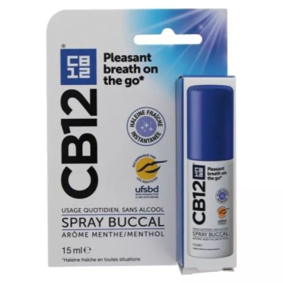 CB12 Spray Hale Frais 15ml - Protection Nomade contre la Mauvaise Haleine