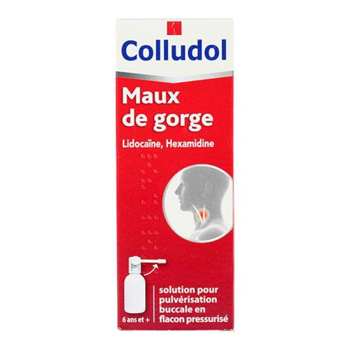 Colludol Collutoire 30ml : traitement anesthésique pour la gorge