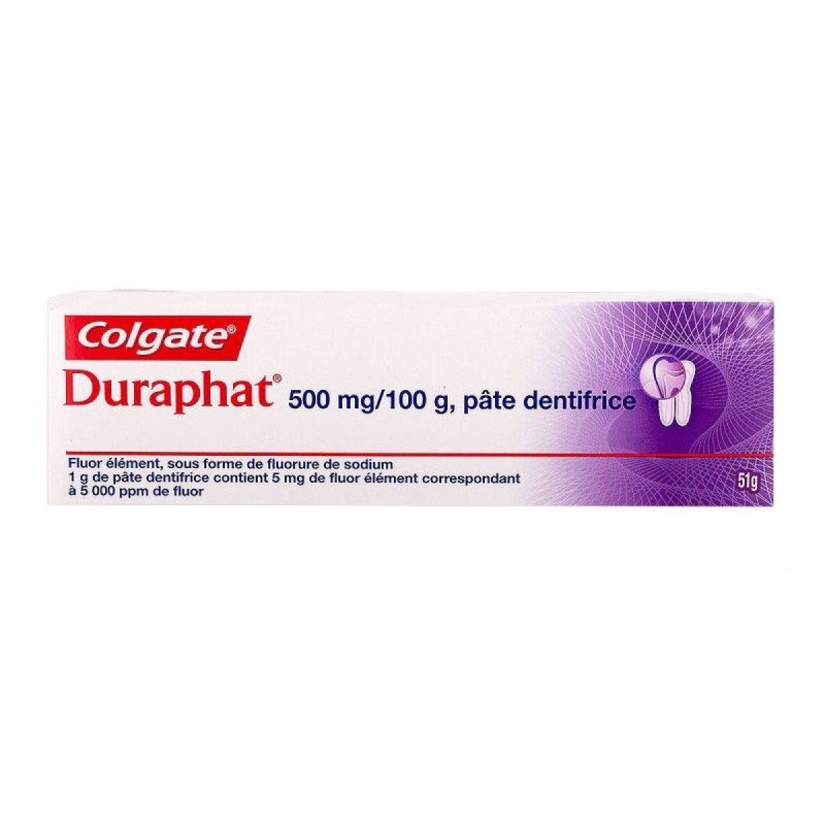 Duraphat 500mg Dentifrice Tube 51g : protection haute contre les caries