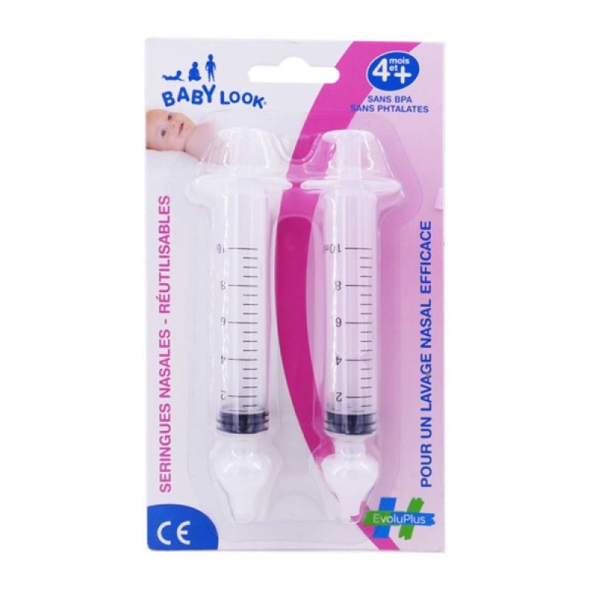 Seringue Nasale Baby Look x2 - Nettoyage et Confort pour Bébé