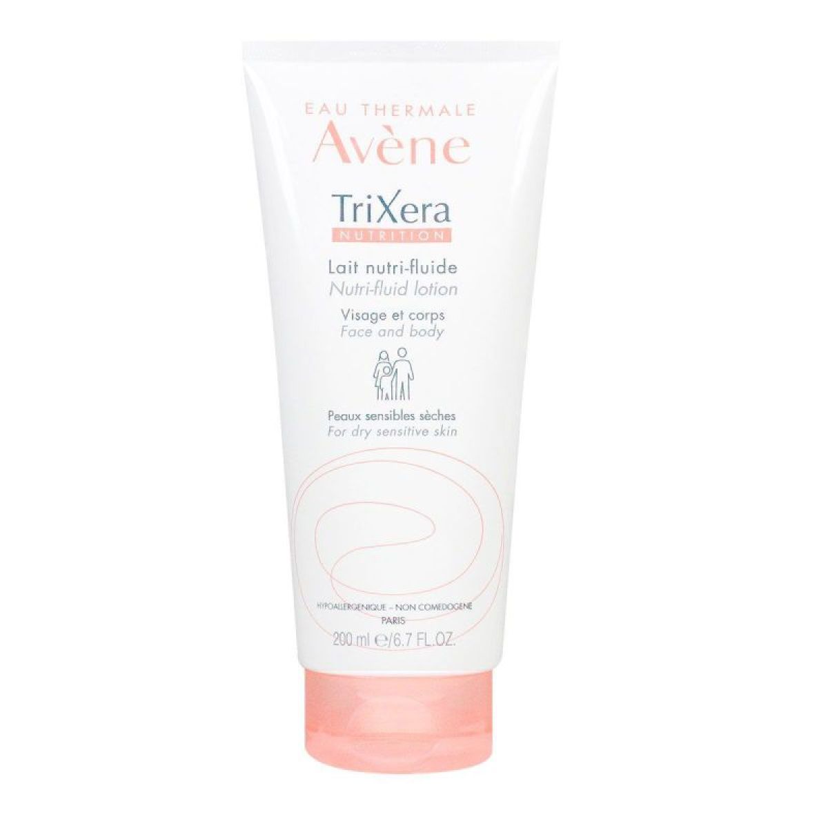 Trixera+ Lait Nutri-Fluid 200ml - Hydratation Longue Durée Peaux Sèches
