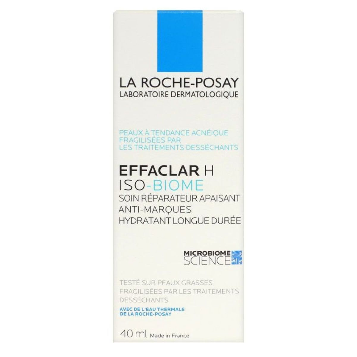 Effaclar H Iso-Biome Réparateur 40ml : soin réparateur pour peaux ...