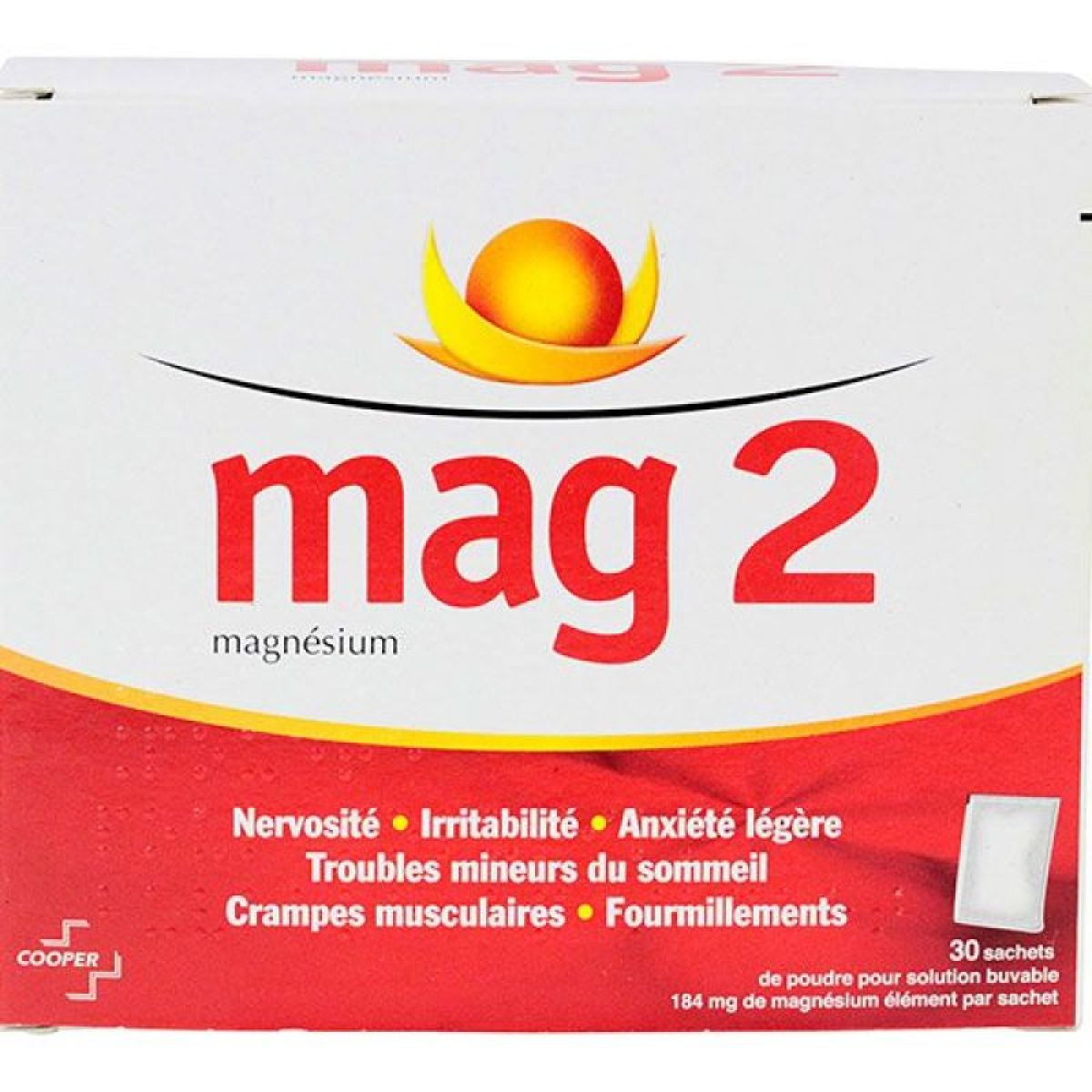 Mag 2 Sachet 30 - Complément Magnésium Fatigue et Stress