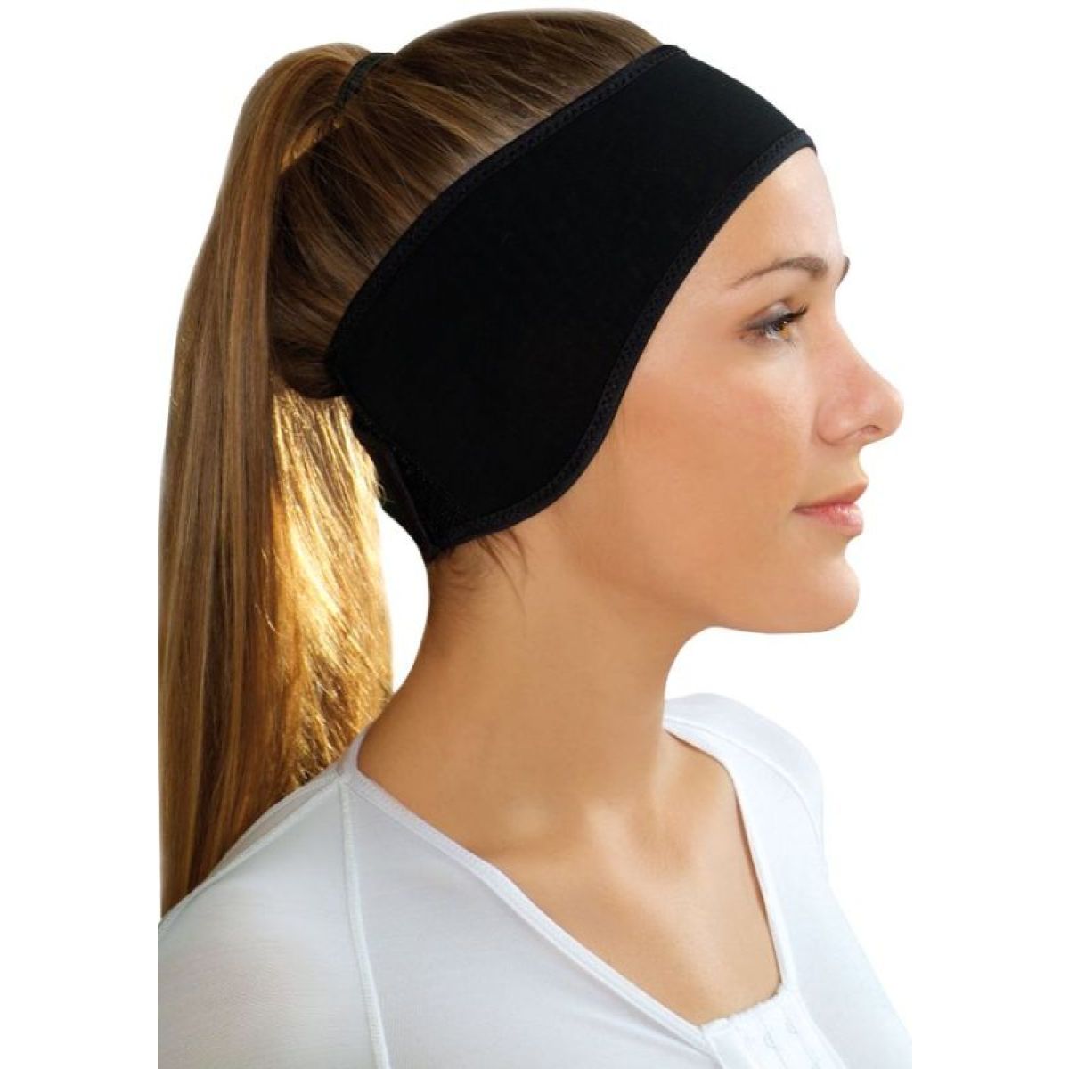 Cerecare Bandeau Oreille Noir - Protection et Confort Adulte