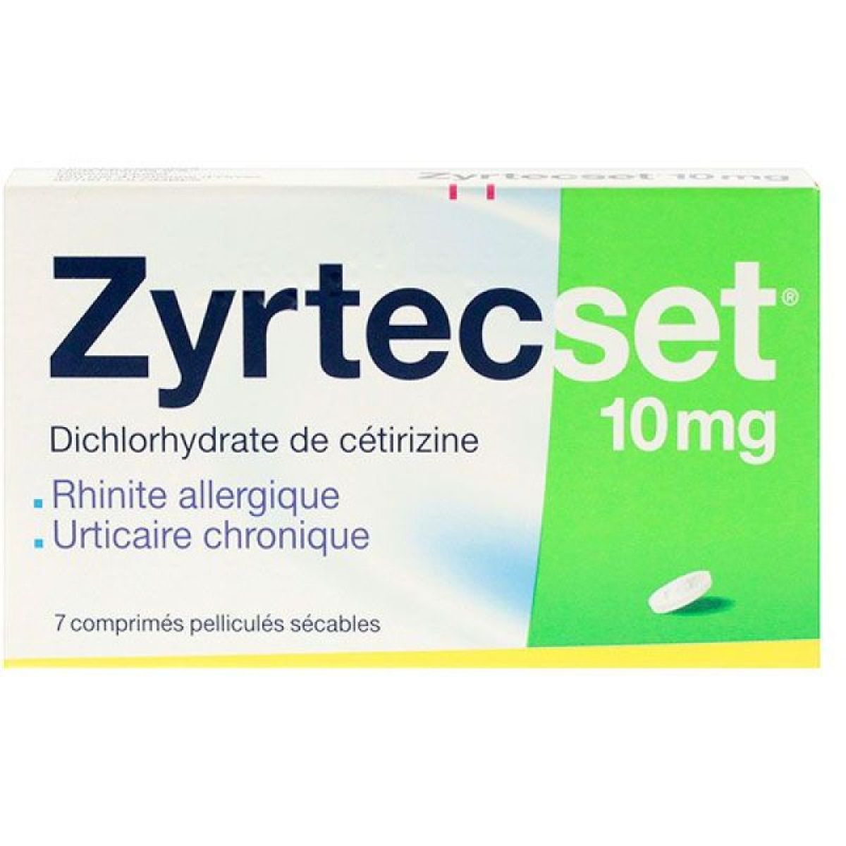 Zyrtecset 10mg - 7 Comprimés