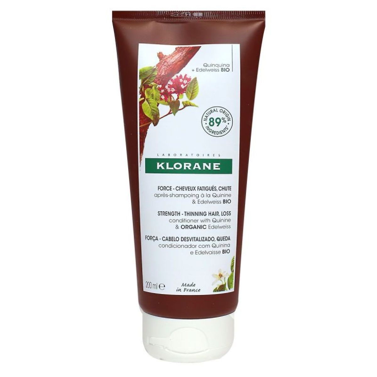 Klorane : Baume fortifiant quinine et edelweiss - 200ml