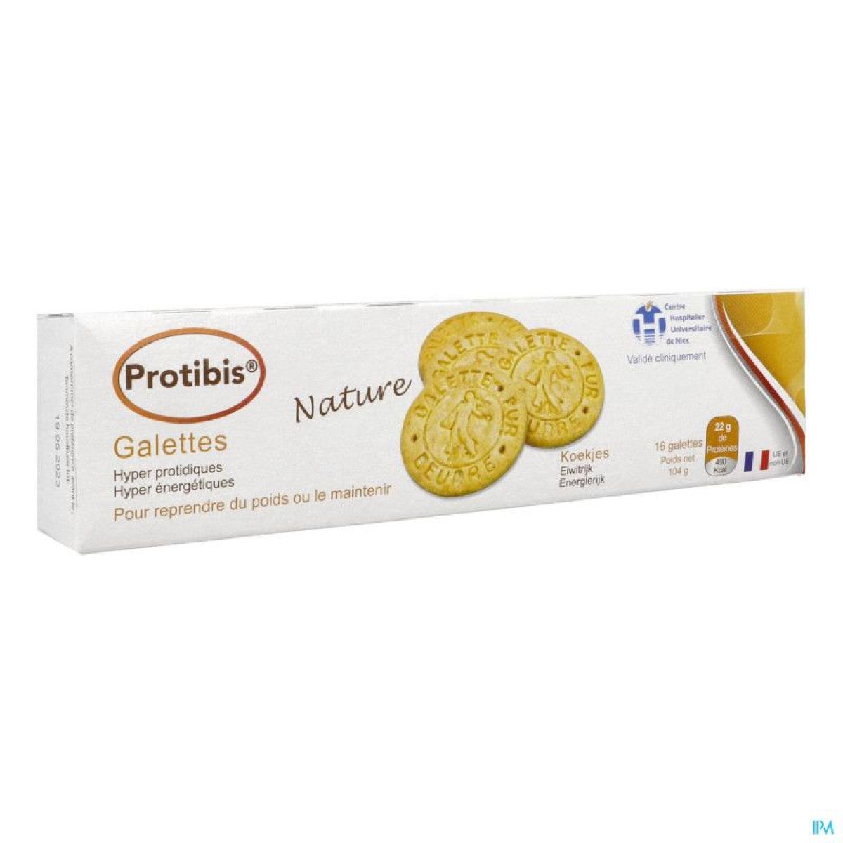 Protibis Galette Hp-Hc Nature - Apport Nutritionnel Renforcé