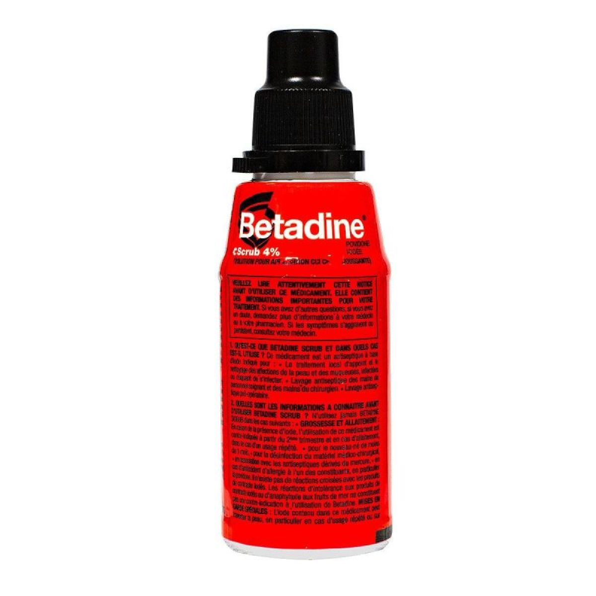 Bétadine Scrub 4% - Solution Nettoyante Pré-Intervention 125ml