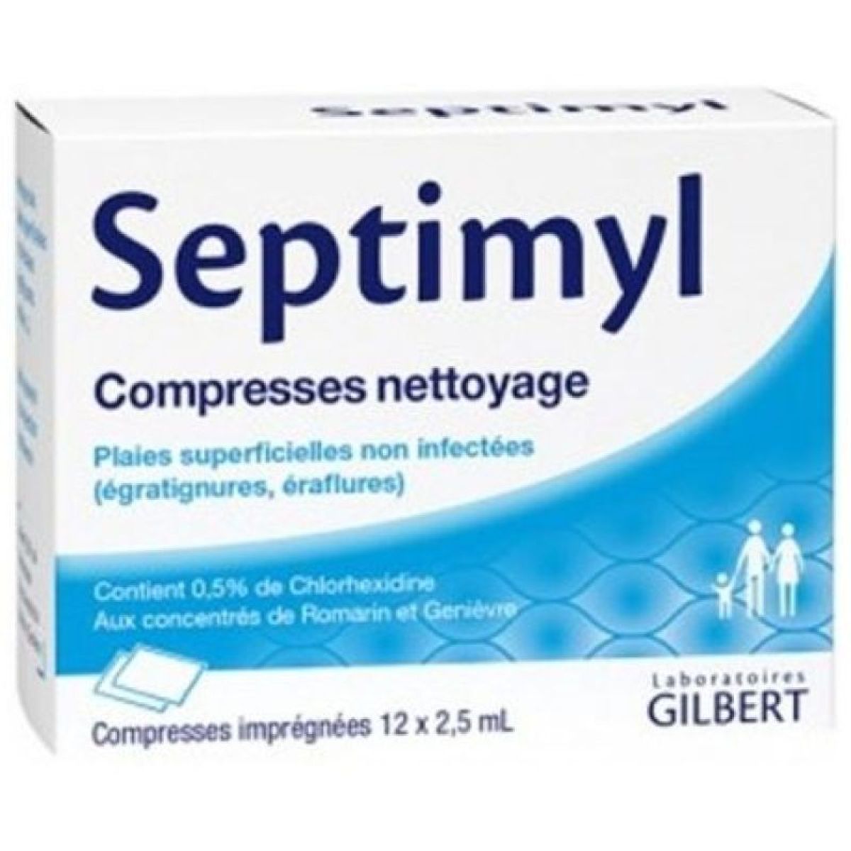 Septimyl Comprimés Nettoyants Plaies x12 - Désinfection Rapide