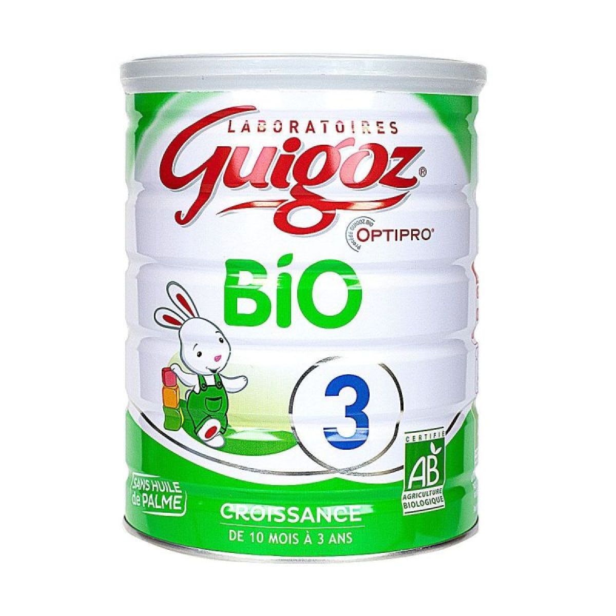 Guigoz Bio 3 : Lait de croissance bio pour bébé à partir de 12 mois