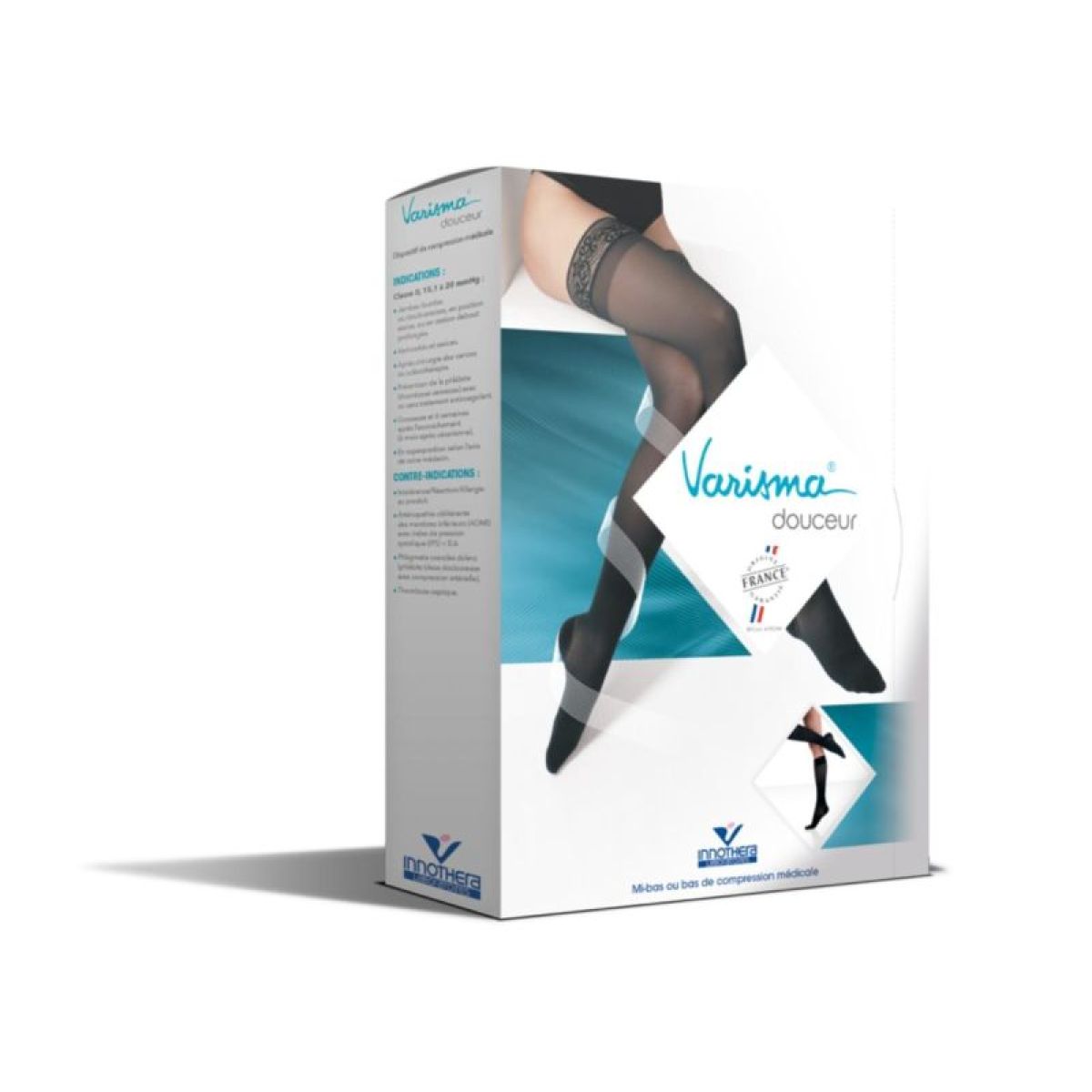 Bas Varisma 2 Douceur Ardoise - Taille N1 - Confort et Compression Médicale