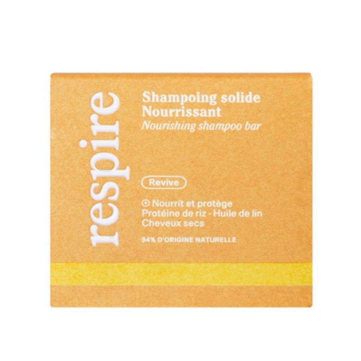 Respire Shampooing Solide Cheveux Secs 75g - Nourrissant